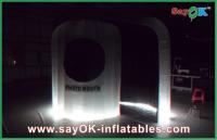 China Inflatable Photo Booth 2.4x2.4x2.5m Oxford Cloth with LED Lights for Event Decoration for sale