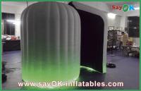 China Inflatable Photo Booth with LED Light 2.4x2.4x2.5m for Commercial Advertising Events for sale