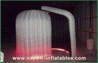 China Inflatable Photo Booth with LED Lights Oxford Cloth 2.4m x 2.4m x 2.5m White Wedding Event for sale