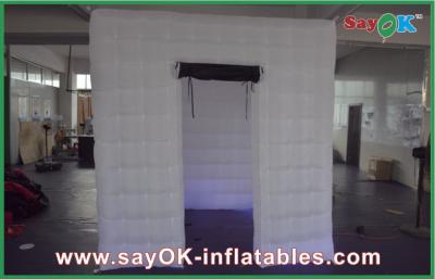 China Custom Inflatable Photo Booth with LED Lighting 2.4m x 2.4m x 2.5m for Events for sale