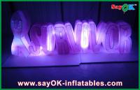 China Custom Inflatable Number Decoration 3m 5m Oxford Cloth LED Lighting for Stage Events for sale