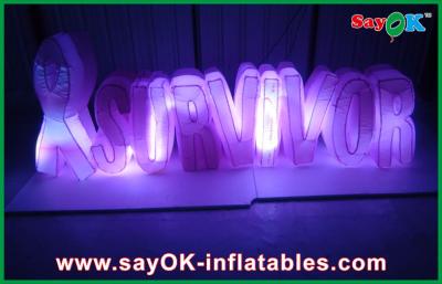China Custom Inflatable Number Decoration 3m 5m Oxford Cloth LED Lighting for Stage Events for sale