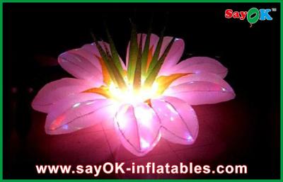 China Inflatable Flower LED Decoration Light 2m Custom Size for Wedding Party Event for sale