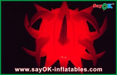 China Led Hanging Lighting Inflatable Balloon Star For Stage Decoration for sale