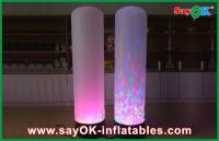 China Customizable 2m Inflatable LED Lighting Column with CE/UL Certified Blower for Event Decoration for sale