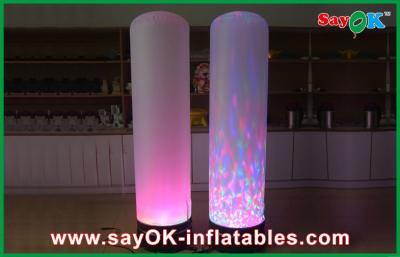 China Customizable 2m Inflatable LED Lighting Column with CE/UL Certified Blower for Event Decoration for sale