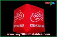China Different Logo Printing Inflatable Lighting Led Cube Decoration For Advertising for sale