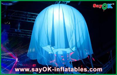 China Customizable LED Jellyfish Inflatable Decoration 2m Height for Holiday Events for sale