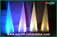 China LED Cone Inflatable Lighting Decoration 2m Height Color Changing with Controller for sale