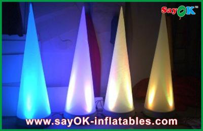 China LED Cone Inflatable Lighting Decoration 2m Height Color Changing with Controller for sale