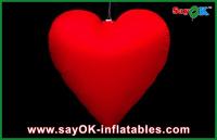 China Custom 2m Inflatable LED Heart Lighting Decoration with Multi-Color Effects for Advertising and Events for sale