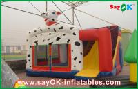China Commercial Outdoor Kids Inflatable Bounce House with Slide 0.55mm PVC for sale
