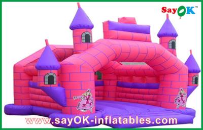 China Commercial Grade PVC Inflatable Bouncy Castle 0.55mm Custom Size for Kids Amusement Park for sale