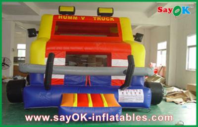China Commercial Inflatable Bouncer Truck Shape PVC Jumper House 0.55mm for Amusement Park Rental for sale