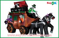 China Commercial Halloween Inflatable Horse Carriage 1m-4m Custom Sizes with CE/UL Certified Blower for sale