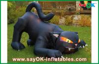China Custom Inflatable Black Cat Halloween Decoration 1m-4m CE UL Oxford Cloth PVC for sale