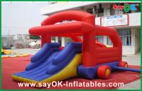 China Commercial Inflatable Bounce House 0.55mm PVC Tarpaulin with Slide CE UL Certified Custom Size for sale
