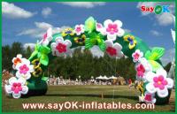 China 7m x 4m Inflatable Finish Arch with Flower Decoration - Custom Advertising Gate with CE/UL Blower for sale