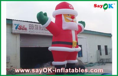 China Sayok Giant Christmas Inflatable Kriss Kringle Decoration 5m Custom Size for sale