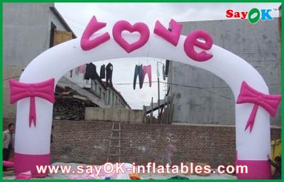 China Inflatable Wedding Arch 7m x 4m Oxford Cloth Party Archway for Promotion Events for sale