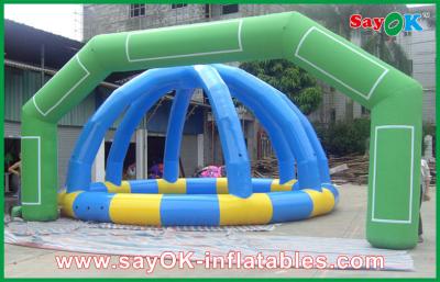 China Commercial Outdoor Green Inflatable Archway W7m x H4m with CE Certified Blower for Promotional Events for sale