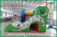 China Commercial Inflatable Bounce Castle with Slide 0.55mm PVC Oxford Cloth for Amusement Park for sale