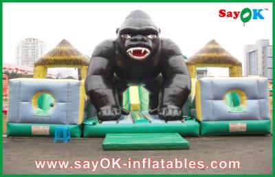 China Custom Giant Inflatable Bouncer Chimpanzee Shape for Park Event 0.55mm PVC for sale