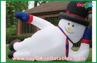 China 5M Giant Christmas Inflatable Snowman Decoration - Custom Sizes & Colors Available with CE Certified Blower for sale