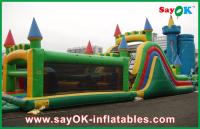 China Castle Inflatable Bouncer with Slide - 0.55mm Commercial PVC Material, Custom Sizes for Parks & Events for sale