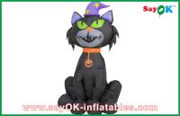 China Custom Black Halloween Inflatable Cat Decoration 1.5m with Blower CE UL for sale
