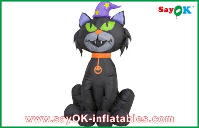 China Custom Black Halloween Inflatable Cat Decoration 1.5m with Blower CE UL for sale