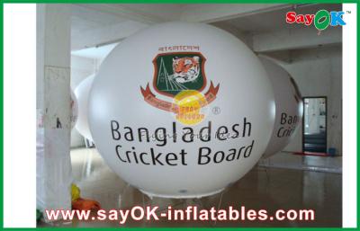 China 6M White PVC Advertising Helium Balloon with CE/UL Blower - Customizable Inflatable for Outdoor Events for sale