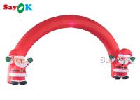 China Oxford Cloth Inflatable Santa Arch 3m 15m Christmas Party Decoration for sale