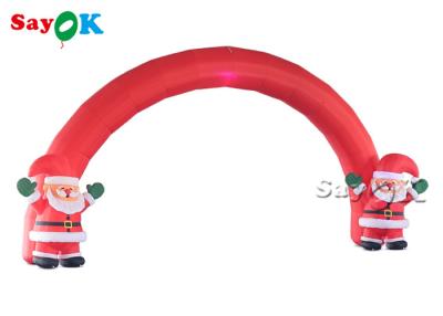 China Oxford Cloth Inflatable Santa Arch 3m 15m Christmas Party Decoration for sale