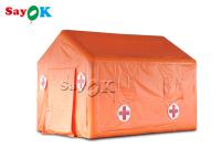 China Inflatable Field Hospital Tent PVC Tarpaulin Emergency Medical Tent 4x3x3m Waterproof for sale