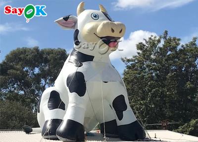 China Custom Lifesize Inflatable Milk Cow PVC Tarpaulin Farm Decoration with CE Blower for sale