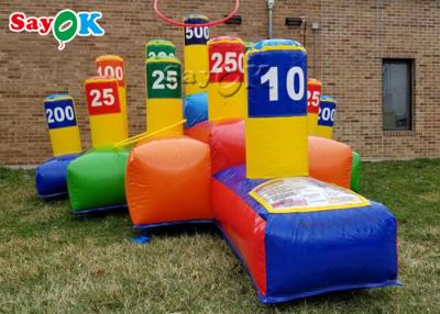 China Outdoor Inflatable Hoopla Game 2.3x2.1m PVC Tarpaulin Ring Toss for Commercial Playground for sale