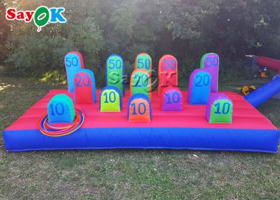 China Inflatable Ring Toss Game PVC 2m with 6 Rings for Indoor Outdoor Carnival Party for sale