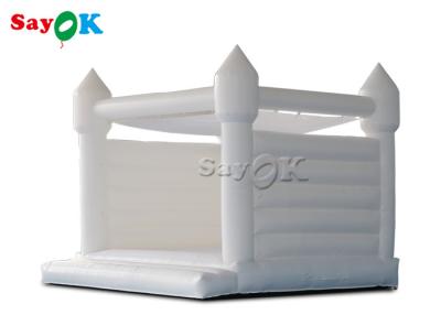 China Pure White PVC Wedding Bounce House with Air Blower - 5-Minute Setup, Waterproof & Flame-Retardant Material for sale