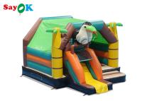 China Colorful Tucan Animal Theme Bouncy Castle with Slide 4.9x3.9x3.3mH PVC Inflatable Jumping Bed for sale