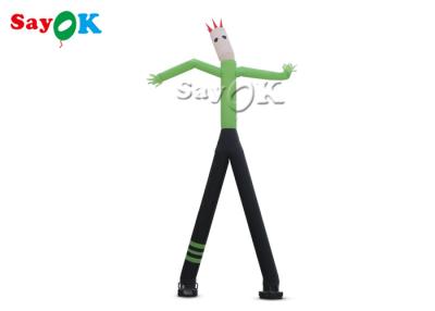 China 8m Green Inflatable Air Dancer with Two Legs - 24ft Hand Shaking Sky Dancer for Promotional Events for sale
