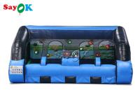 China 4.5x5x2.6mH Car Shape Inflatable IPS Shooting Gallery Game with Blower for sale