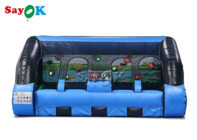 China 4.5x5x2.6mH Car Shape Inflatable IPS Shooting Gallery Game with Blower for sale