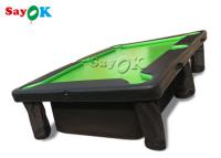 China 0.9mm PVC Air Sealed Inflatable Billiard Snooker Table with Stand Custom Size for sale