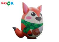 China 7ft Air Tight Inflatable Standing Fox Model Holiday Decoration PVC 110V for sale