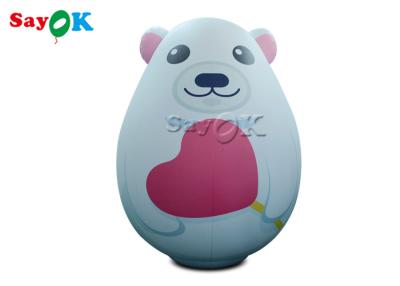 China 2m White PVC Inflatable Bear Cartoon Holiday Decoration for Outdoor Events for sale
