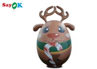 China 10ft Outdoor Christmas Inflatable Elk Deer Mascot Cartoon Decoration with Custom Logo for sale