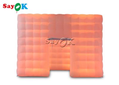 China 5x5x3.5m Inflatable Cube Tent with LED Light - 55 MPH Wind Rating, 25 sqm Portable Event Structure for sale