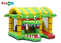 China Small Multi fun Crocodile Inflatable Bounce Castle House Slide For Kid for sale