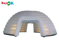 China 8m Inflatable Dome Event Tent with LED Lighting - 37m² Floor Space, 55MPH Wind Rating, Waterproof Structure for sale